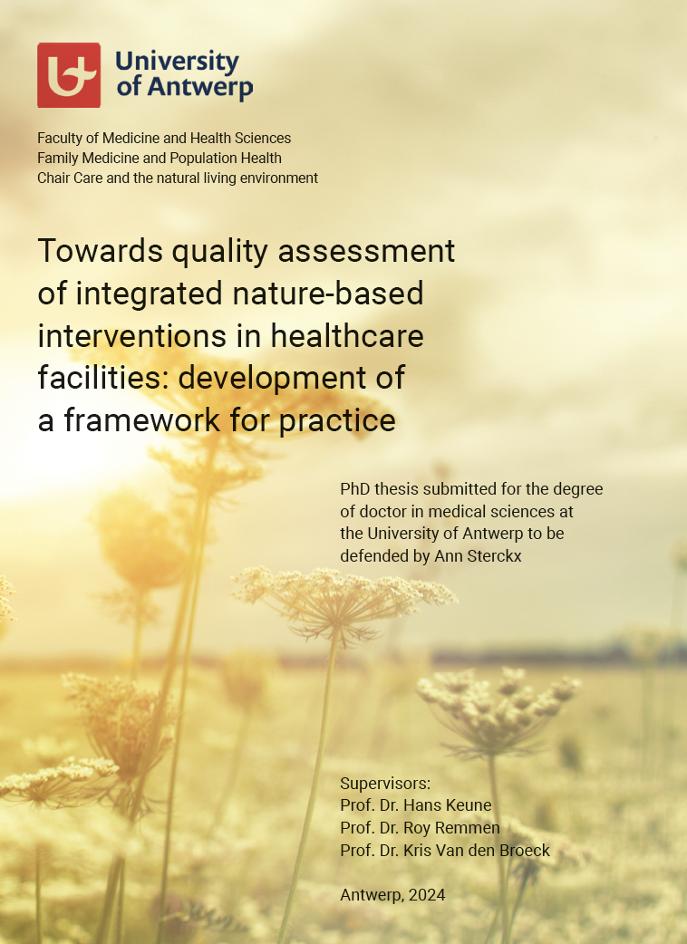 Towards quality assessment of integrated nature-based interventions in ...